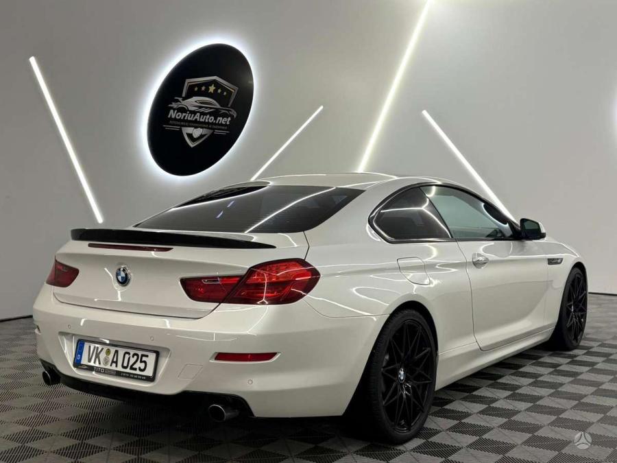White BMW 640 2011 in Marijampole, with an engine capacity of 2.99 L and mileage of 207 thousand km for 13999 €, photo 34 on AUTOMOTO.COM.LV
