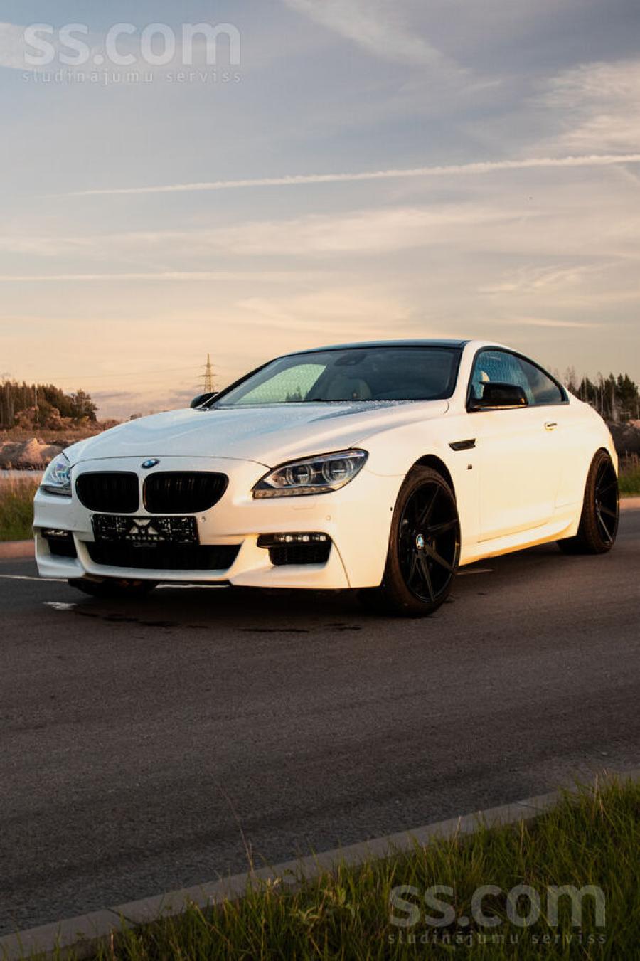 White BMW 640 2012 in Liepaja, with an engine capacity of 3.00 L and mileage of 192 thousand km for 15350 €, photo 6 on AUTOMOTO.COM.LV