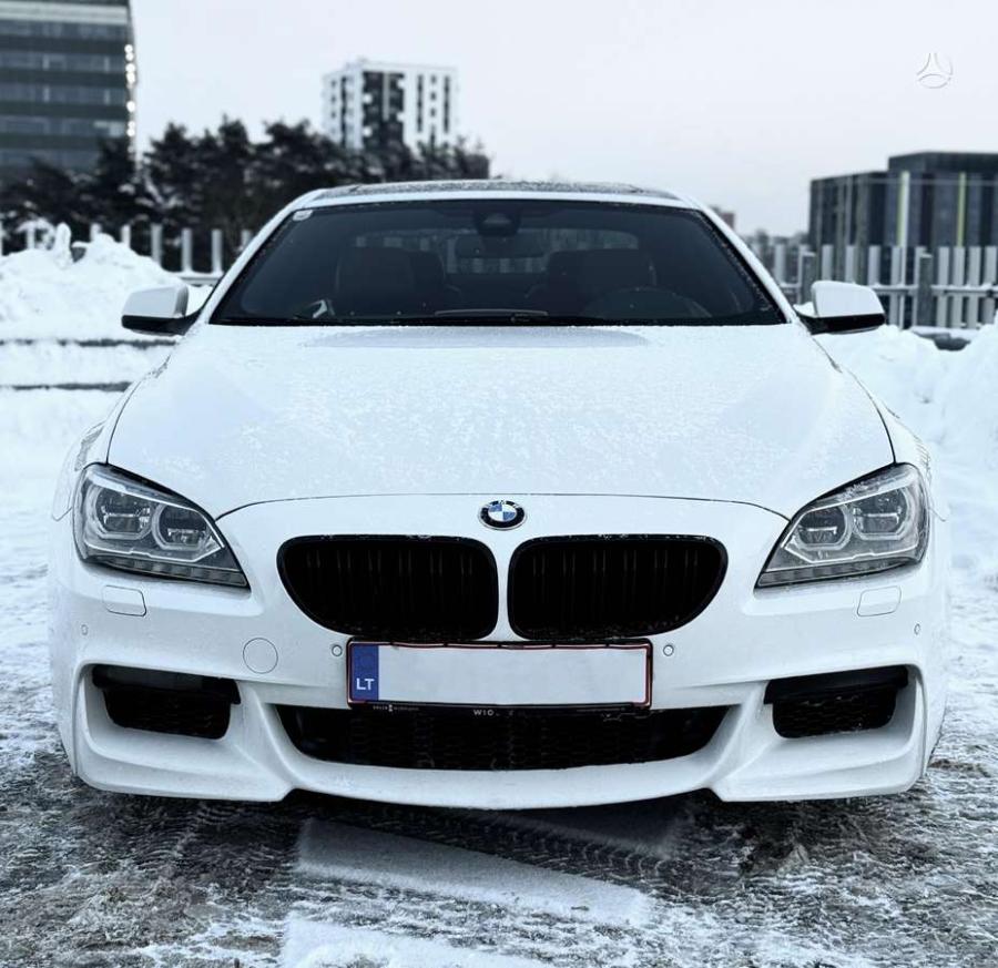 White BMW 640 2013 in Vilnius, with an engine capacity of 2.98 L and mileage of 195 thousand km for 17350 €, photo 2 on AUTOMOTO.COM.LV
