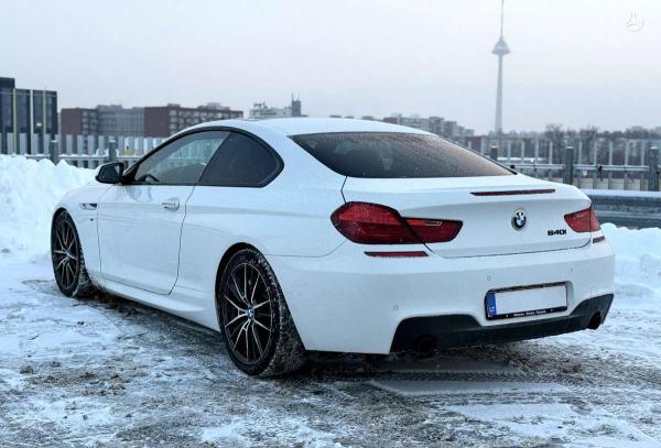 White BMW 640 2013 in Vilnius, with an engine capacity of 2.98 L and mileage of 195 thousand km for 17350 €, photo 5 on AUTOMOTO.COM.LV