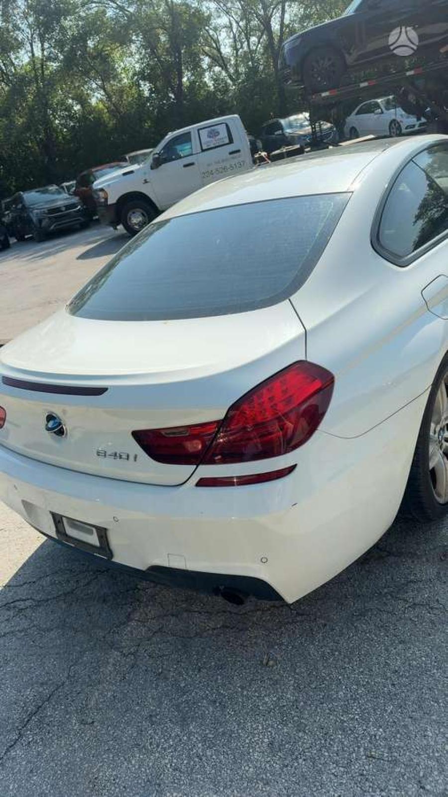 Balts BMW 640 2013 Kauņa, ar dzinēja tilpumu 2.98 L un nobraukumu 189 tūkst. km par 3500 €, foto 5 vietnē AUTOMOTO.COM.LV