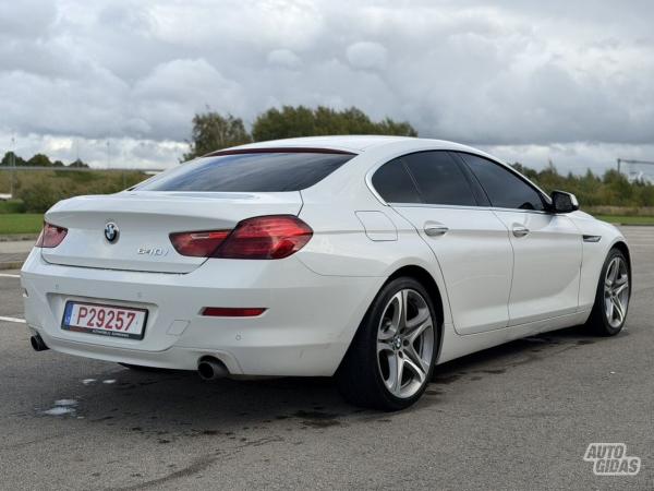 White BMW 640 2014 in Telschi, with an engine capacity of 3.00 L and mileage of 240 thousand km for 9550 €, photo 6 on AUTOMOTO.COM.LV
