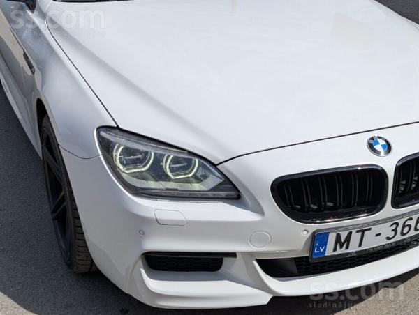 White BMW 640 2015 in Talsi, with an engine capacity of 3.00 L and mileage of 161 thousand km for 22000 €, photo 1 on AUTOMOTO.COM.LV