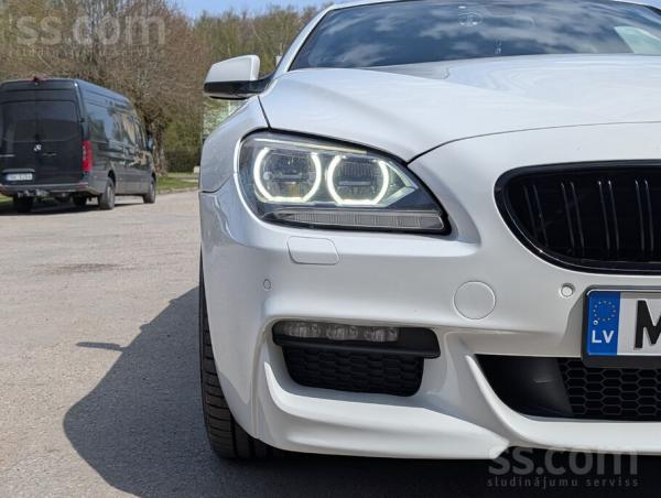 White BMW 640 2015 in Talsi, with an engine capacity of 3.00 L and mileage of 161 thousand km for 22000 €, photo 4 on AUTOMOTO.COM.LV