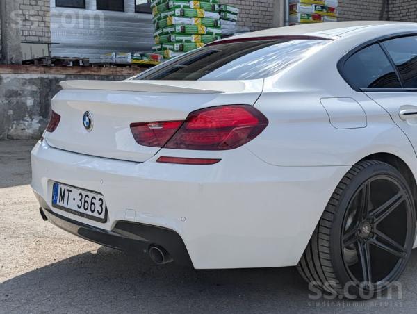 White BMW 640 2015 in Talsi, with an engine capacity of 3.00 L and mileage of 161 thousand km for 22000 €, photo 6 on AUTOMOTO.COM.LV