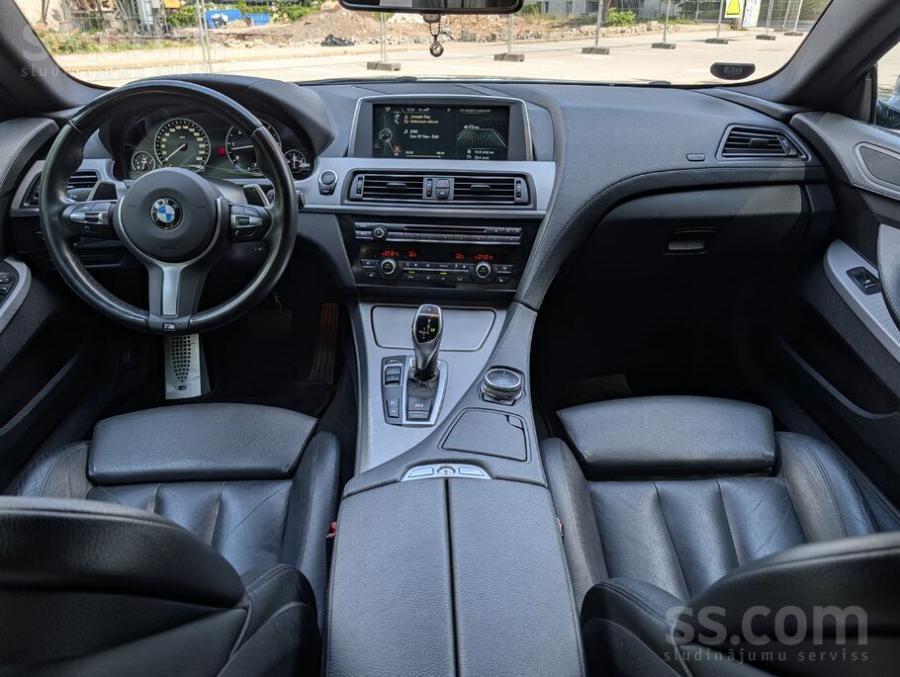 White BMW 640 2015 in Talsi, with an engine capacity of 3.00 L and mileage of 163 thousand km for 19500 €, photo 22 on AUTOMOTO.COM.LV
