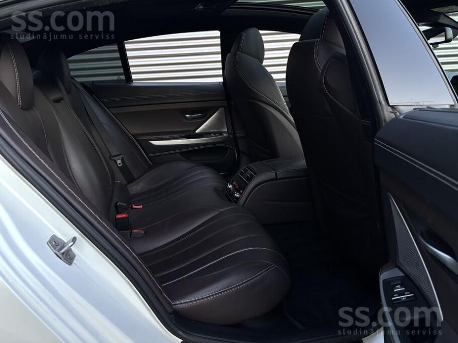 White BMW 640 2016 in Riga, with an engine capacity of 3.00 L and mileage of 229 thousand km for 22400 €, photo 9 on AUTOMOTO.COM.LV