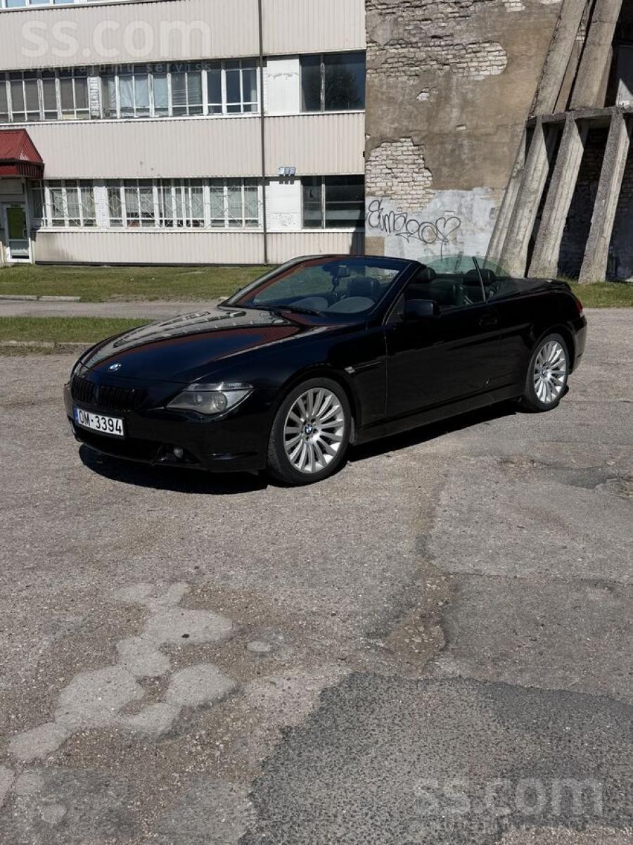 Melns BMW 645 2004 Liepāja, ar dzinēja tilpumu 4.40 L un nobraukumu 233 tūkst. km par 7900 €, foto 6 vietnē AUTOMOTO.COM.LV