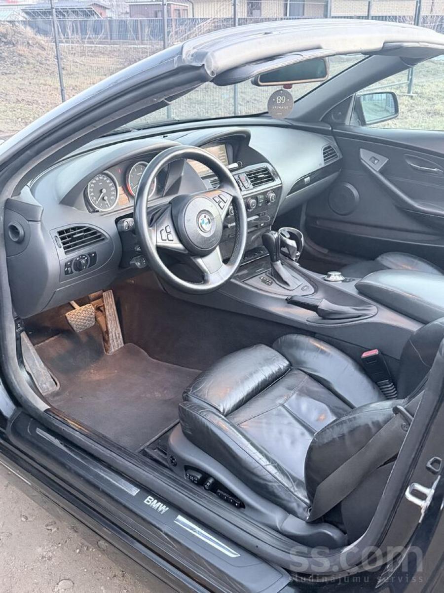 Melns BMW 645 2004 Liepāja, ar dzinēja tilpumu 4.40 L un nobraukumu 233 tūkst. km par 7900 €, foto 9 vietnē AUTOMOTO.COM.LV