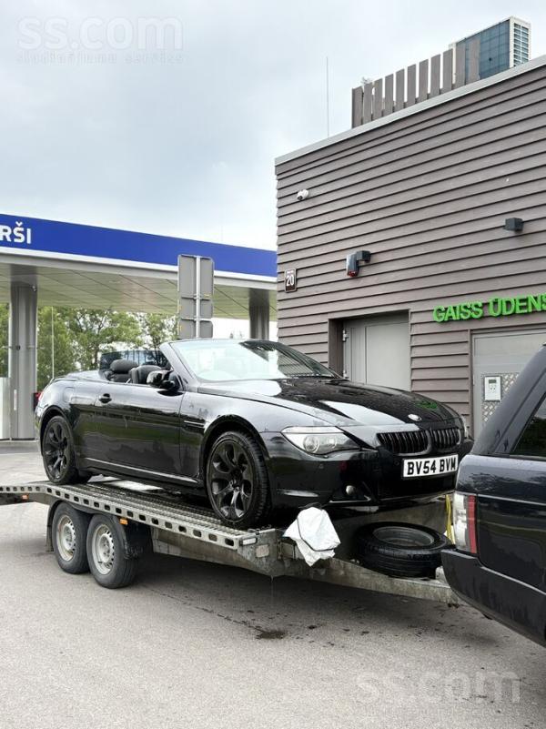 Black BMW 645 2004 in Riga, with an engine capacity of 4.40 L and mileage of 0 thousand km for 3500 €, photo 1 on AUTOMOTO.COM.LV