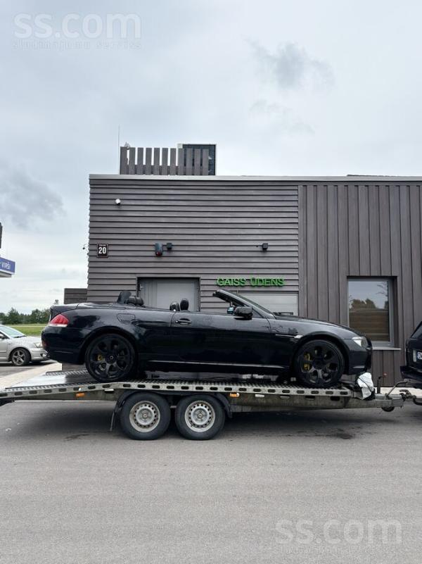 Black BMW 645 2004 in Riga, with an engine capacity of 4.40 L and mileage of 0 thousand km for 3500 €, photo 2 on AUTOMOTO.COM.LV
