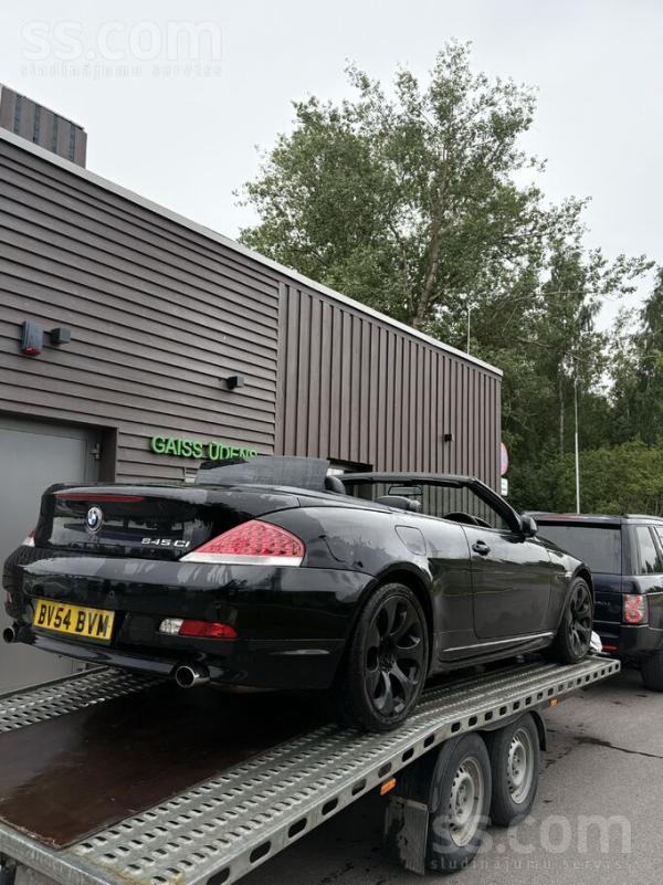 Black BMW 645 2004 in Riga, with an engine capacity of 4.40 L and mileage of 0 thousand km for 3500 €, photo 3 on AUTOMOTO.COM.LV
