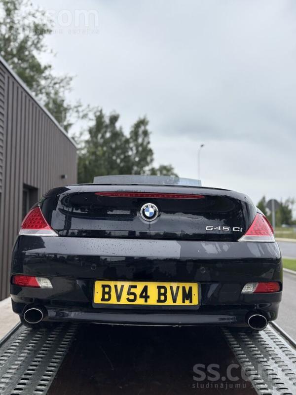 Black BMW 645 2004 in Riga, with an engine capacity of 4.40 L and mileage of 0 thousand km for 3500 €, photo 4 on AUTOMOTO.COM.LV