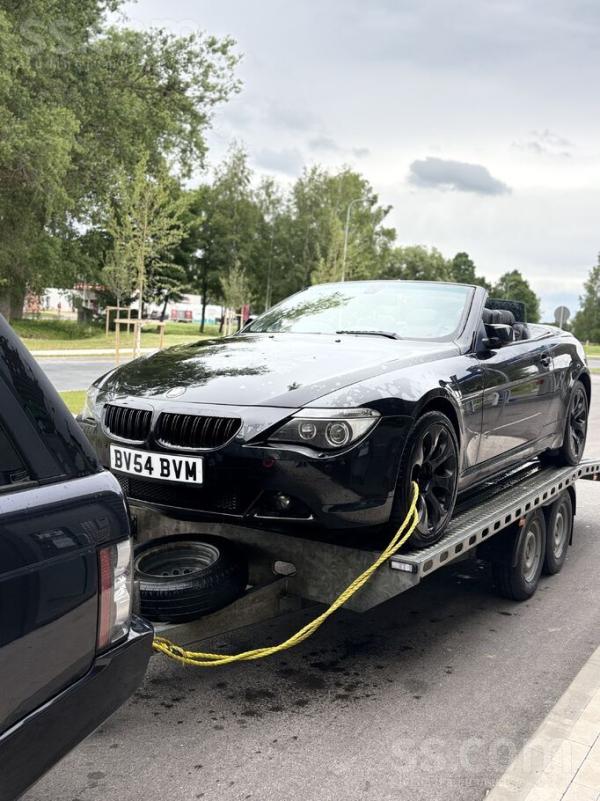 Black BMW 645 2004 in Riga, with an engine capacity of 4.40 L and mileage of 0 thousand km for 3500 €, photo 5 on AUTOMOTO.COM.LV