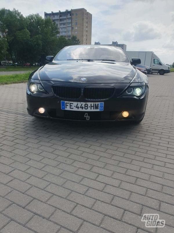 Melns BMW 645 2004 Kauņa, ar dzinēja tilpumu 4.50 L un nobraukumu 247 tūkst. km par 5800 €, foto 1 vietnē AUTOMOTO.COM.LV