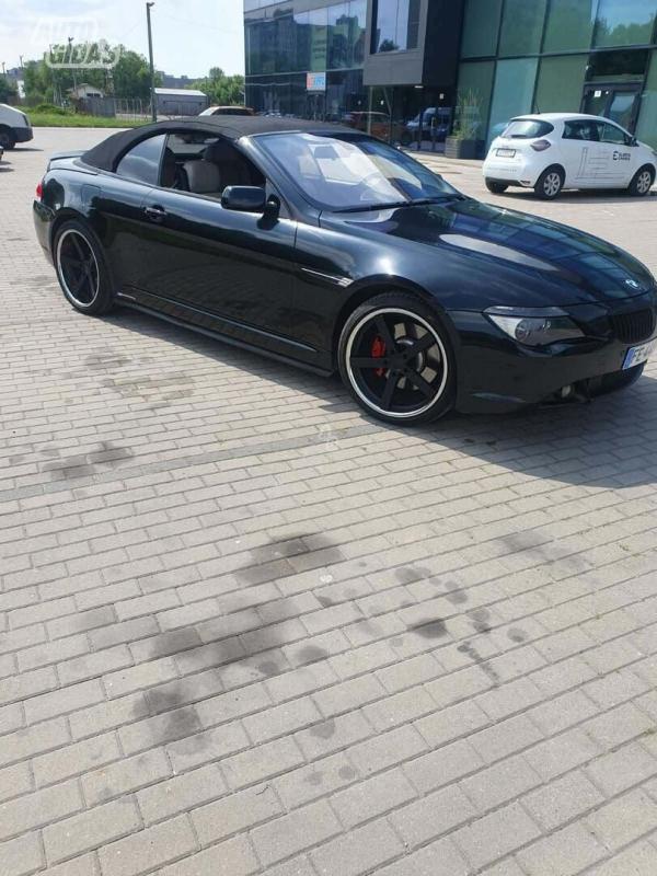 Melns BMW 645 2004 Kauņa, ar dzinēja tilpumu 4.50 L un nobraukumu 247 tūkst. km par 5800 €, foto 4 vietnē AUTOMOTO.COM.LV