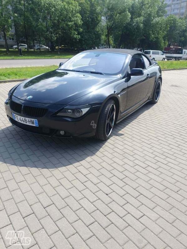 Melns BMW 645 2004 Kauņa, ar dzinēja tilpumu 4.50 L un nobraukumu 247 tūkst. km par 5800 €, foto 5 vietnē AUTOMOTO.COM.LV