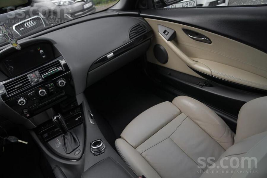 Black BMW 645 2004 in Riga, with an engine capacity of 4.40 L and mileage of 115 thousand km for 10990 €, photo 10 on AUTOMOTO.COM.LV