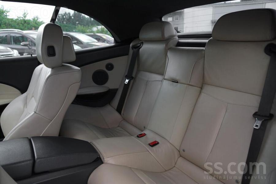 Black BMW 645 2004 in Riga, with an engine capacity of 4.40 L and mileage of 115 thousand km for 10990 €, photo 20 on AUTOMOTO.COM.LV
