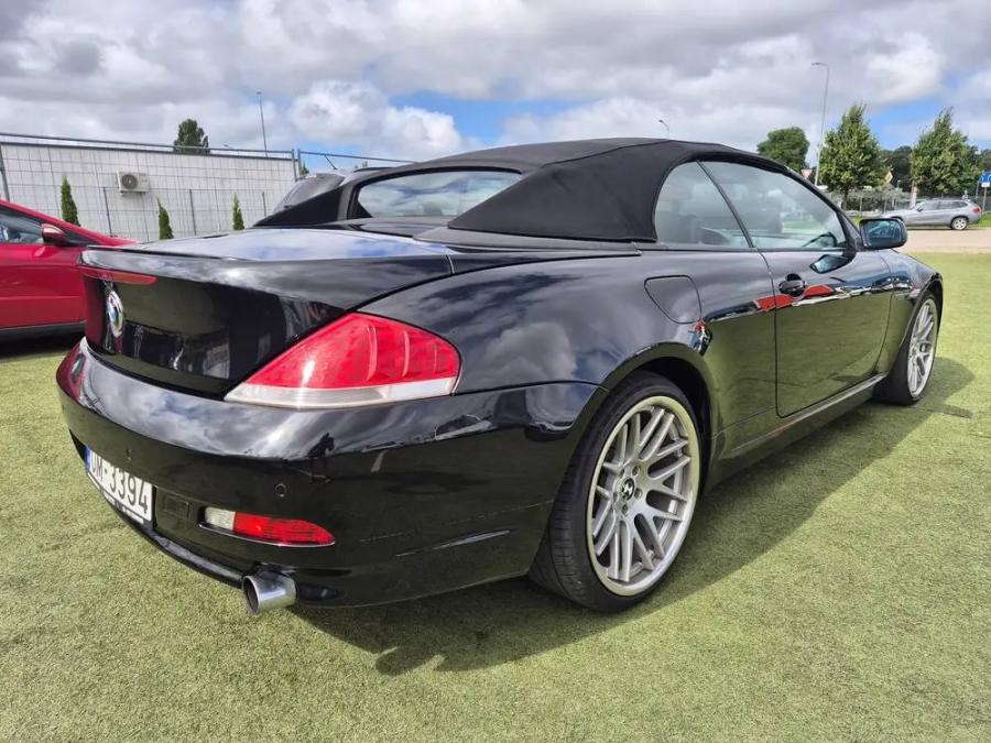 Melns BMW 645 2004 Liepāja, ar dzinēja tilpumu 4.40 L un nobraukumu 237 tūkst. km par 7500 €, foto 6 vietnē AUTOMOTO.COM.LV