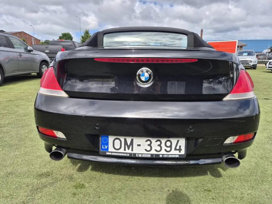 Melns BMW 645 2004 Liepāja, ar dzinēja tilpumu 4.40 L un nobraukumu 237 tūkst. km par 7500 €, foto 7 vietnē AUTOMOTO.COM.LV