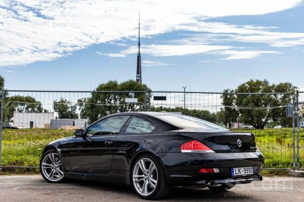 Black BMW 645 2003 in Riga, with an engine capacity of 4.40 L and mileage of 155 thousand km for 12900 €, photo 4 on AUTOMOTO.COM.LV
