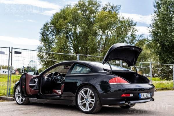 Black BMW 645 2003 in Riga, with an engine capacity of 4.40 L and mileage of 155 thousand km for 12900 €, photo 6 on AUTOMOTO.COM.LV