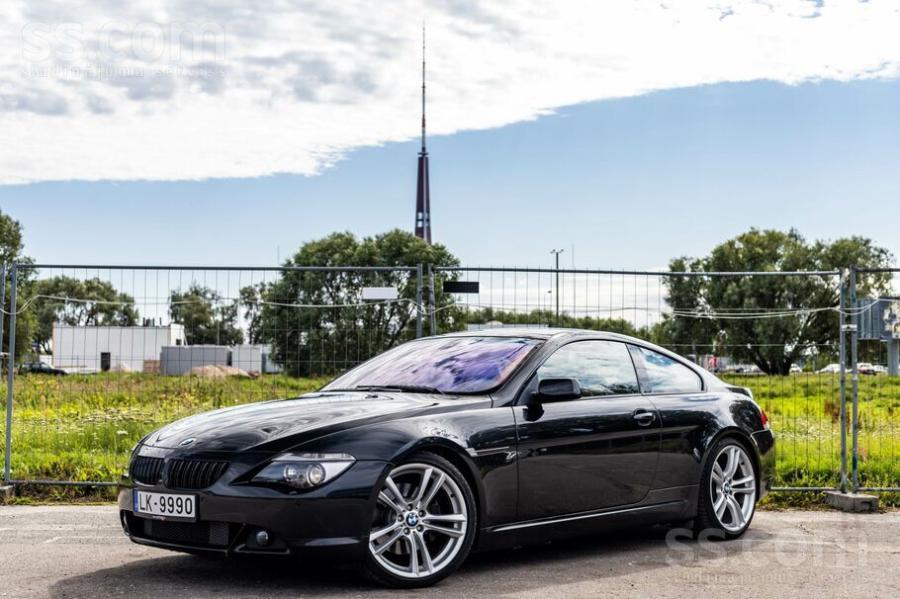 Black BMW 645 2003 in Riga, with an engine capacity of 4.40 L and mileage of 167 thousand km for 14990 €, photo 1 on AUTOMOTO.COM.LV