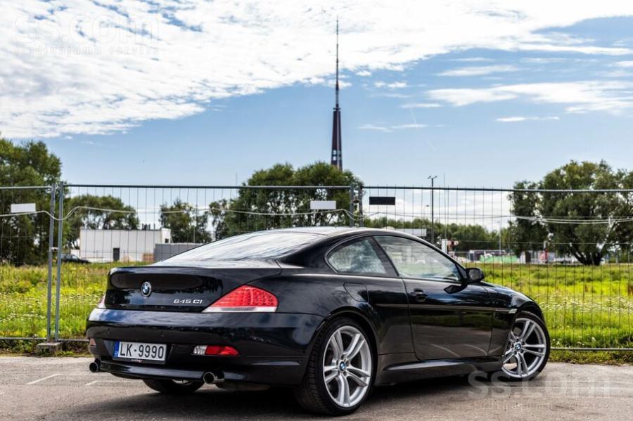Black BMW 645 2003 in Riga, with an engine capacity of 4.40 L and mileage of 167 thousand km for 14990 €, photo 7 on AUTOMOTO.COM.LV