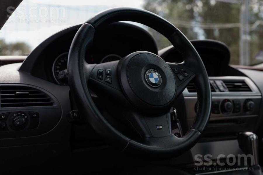 Black BMW 645 2003 in Riga, with an engine capacity of 4.40 L and mileage of 167 thousand km for 14990 €, photo 14 on AUTOMOTO.COM.LV
