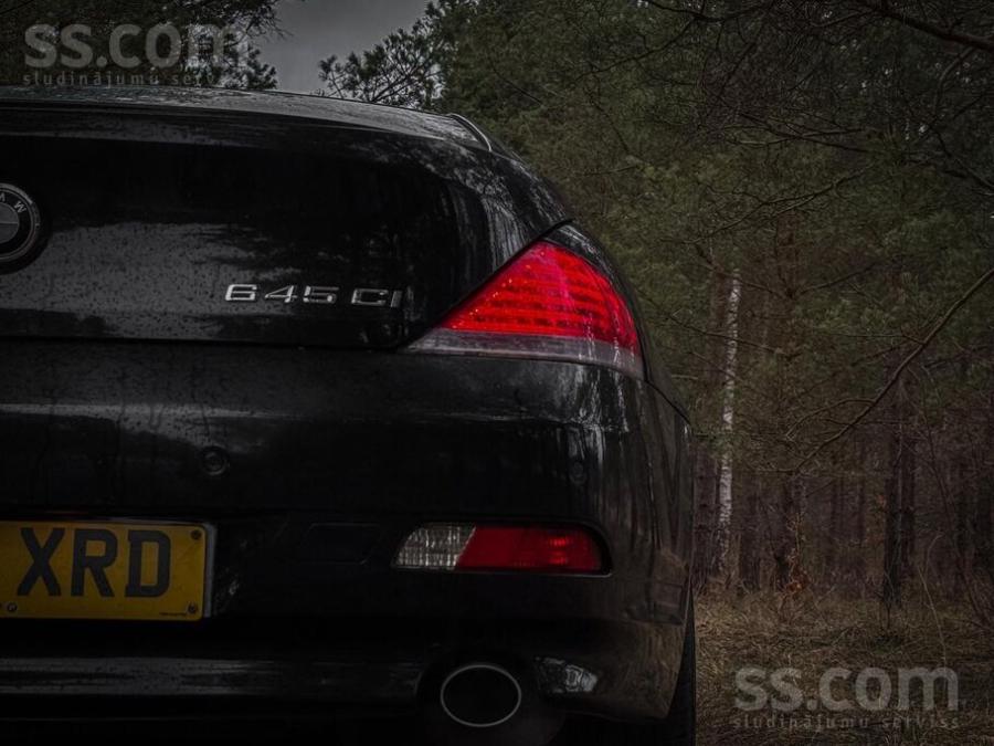 Black BMW 645 2003 in Liepaja, with an engine capacity of 4.50 L and mileage of 205 thousand km for 3250 €, photo 7 on AUTOMOTO.COM.LV