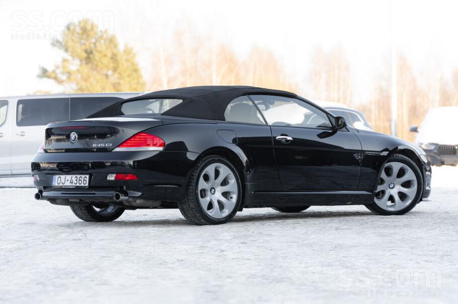 Black BMW 645 2004 in Jelgava, with an engine capacity of 4.40 L and mileage of 48 thousand km for 14800 €, photo 4 on AUTOMOTO.COM.LV