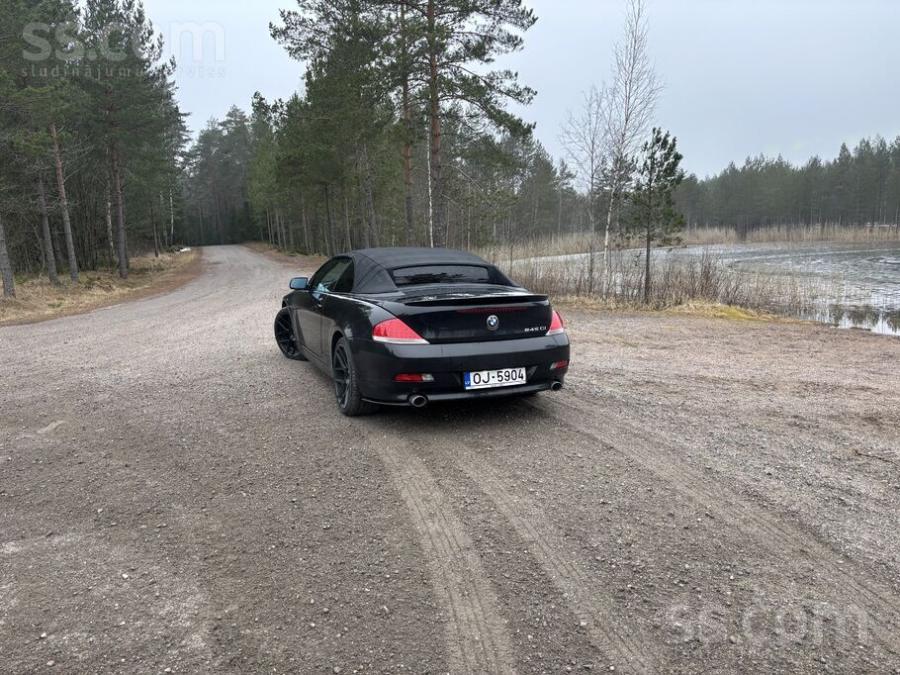 Black BMW 645 2004 in Valmiera, with an engine capacity of 4.40 L and mileage of 230 thousand km for 10200 €, photo 5 on AUTOMOTO.COM.LV