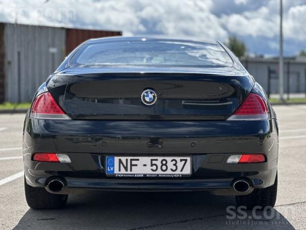 Black BMW 645 2004 in Riga, with an engine capacity of 4.40 L and mileage of 197 thousand km for 8600 €, photo 5 on AUTOMOTO.COM.LV