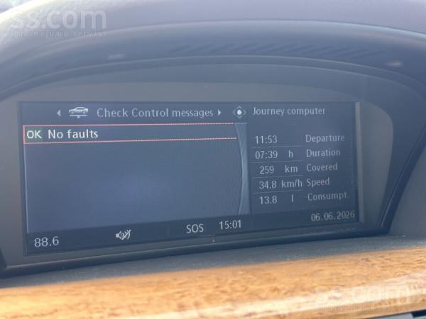 Black BMW 645 2004 in Riga, with an engine capacity of 4.40 L and mileage of 197 thousand km for 8600 €, photo 10 on AUTOMOTO.COM.LV