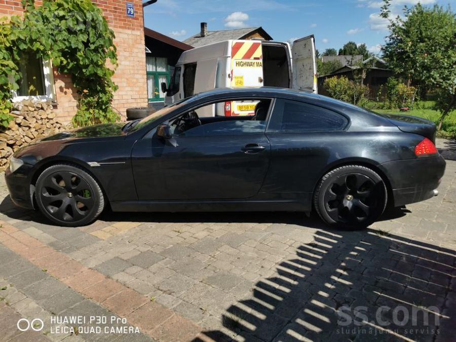 Black BMW 645 2004 in Riga, with an engine capacity of 4.40 L and mileage of 280 thousand km for 3000 €, photo 7 on AUTOMOTO.COM.LV