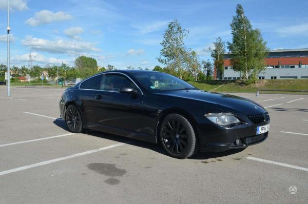 Black BMW 645 2004 in Vilnius, with an engine capacity of 4.40 L and mileage of 360 thousand km for 6500 €, photo 8 on AUTOMOTO.COM.LV