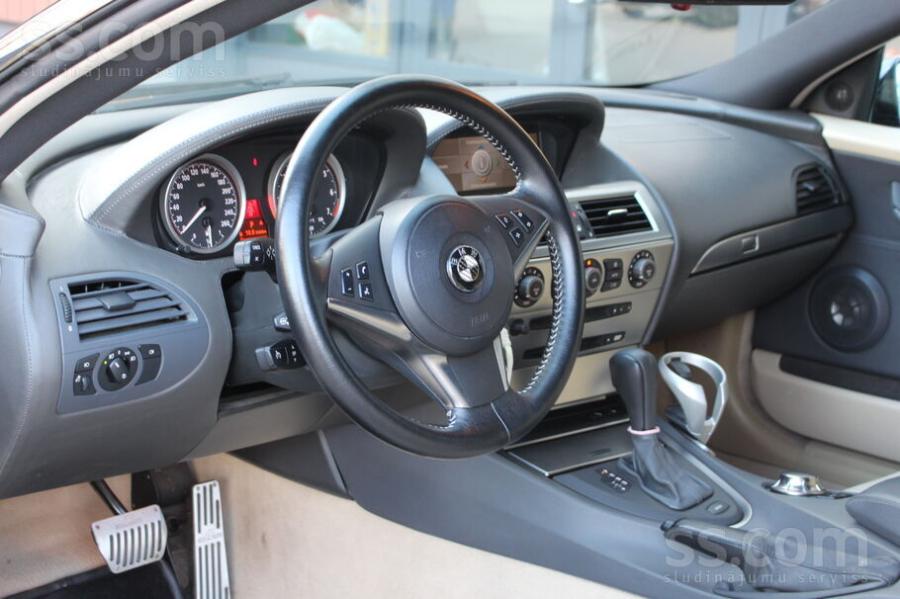 Melns BMW 645 2004 Rīga, ar dzinēja tilpumu 4.40 L un nobraukumu 94 tūkst. km par 16950 €, foto 16 vietnē AUTOMOTO.COM.LV