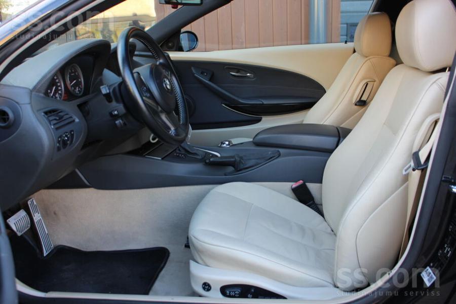Melns BMW 645 2004 Rīga, ar dzinēja tilpumu 4.40 L un nobraukumu 94 tūkst. km par 16950 €, foto 17 vietnē AUTOMOTO.COM.LV