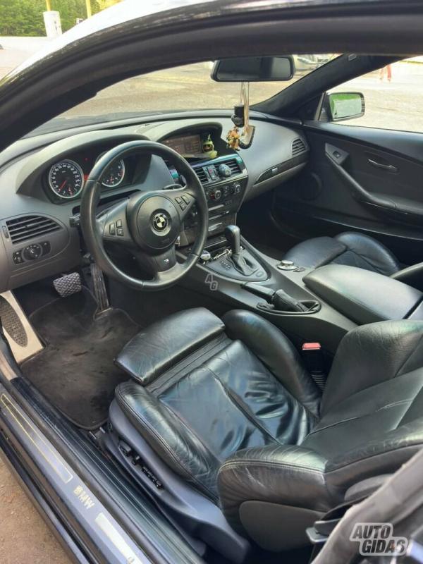 Black BMW 645 2005 in Ignalina, with an engine capacity of 4.40 L and mileage of 317 thousand km for 7500 €, photo 9 on AUTOMOTO.COM.LV