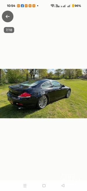BMW 645 2005 Kauņa, ar dzinēja tilpumu 4.40 L un nobraukumu 230 tūkst. km par 8499 €, foto  vietnē AUTOMOTO.COM.LV