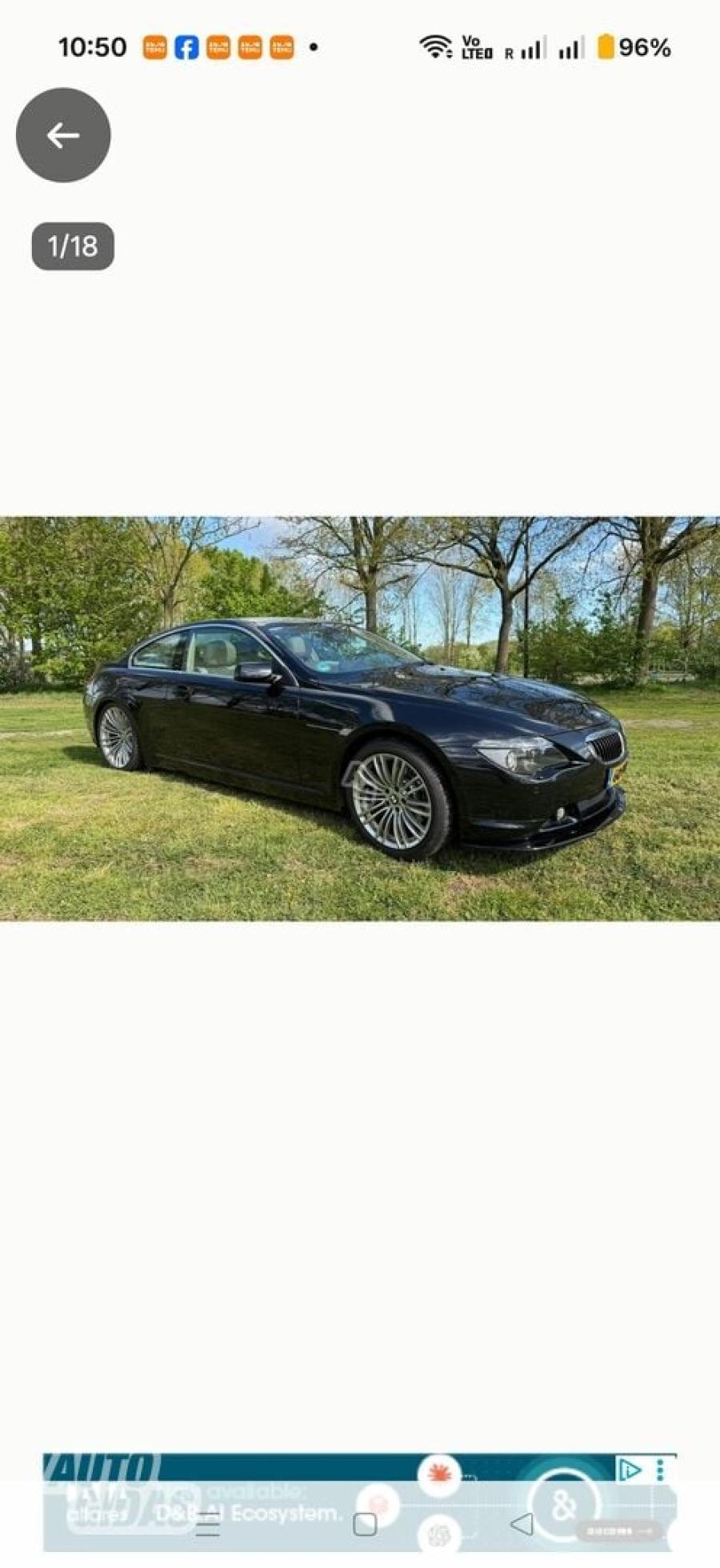 BMW 645 2005 Kauņa, ar dzinēja tilpumu 4.40 L un nobraukumu 230 tūkst. km par 8499 €, foto 14 vietnē AUTOMOTO.COM.LV