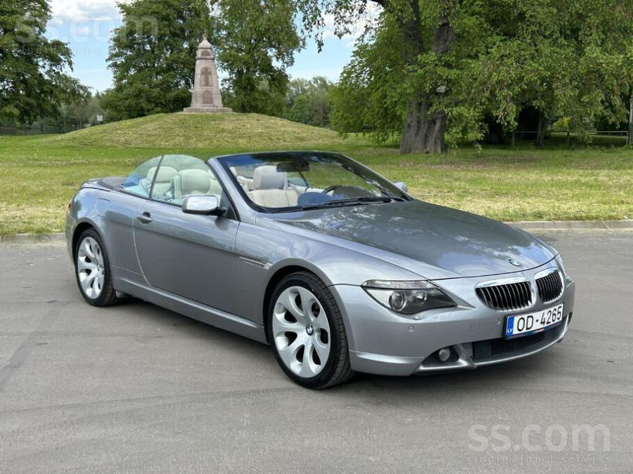 Grey BMW 645 2004 in Riga, with an engine capacity of 4.40 L and mileage of 0 thousand km for 9990 €, photo 9 on AUTOMOTO.COM.LV