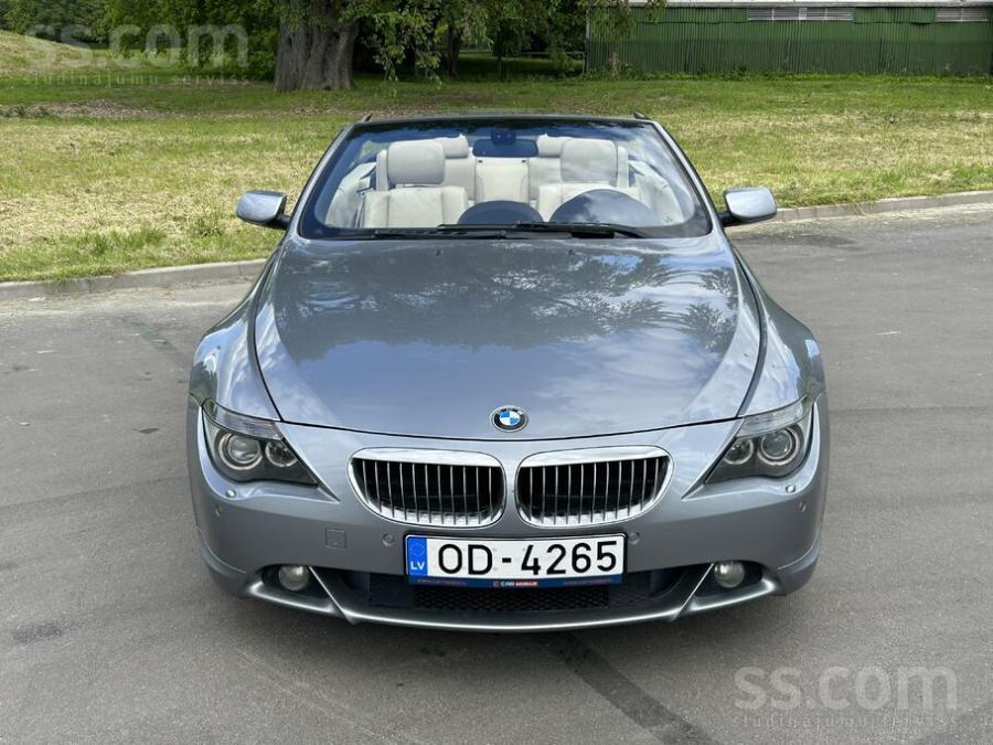 Grey BMW 645 2004 in Riga, with an engine capacity of 4.40 L and mileage of 0 thousand km for 9990 €, photo 8 on AUTOMOTO.COM.LV