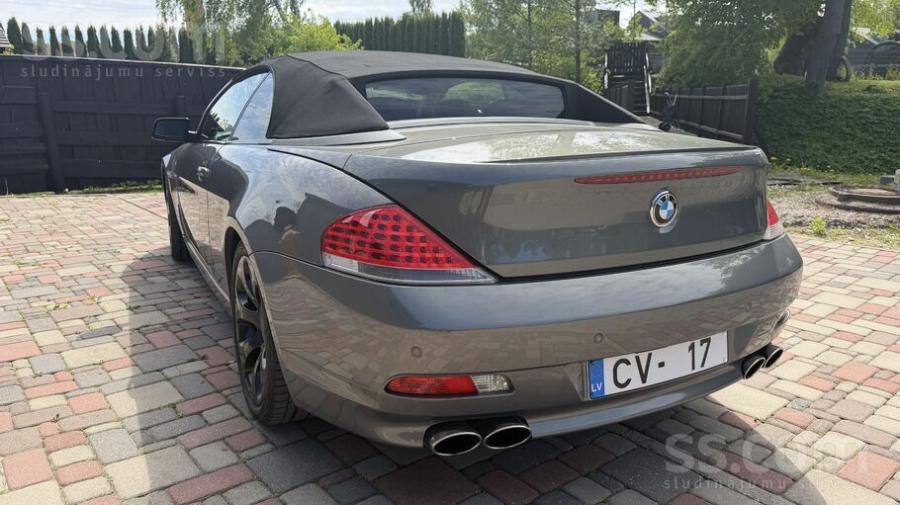 Pelēks BMW 645 2004 Limbaži, ar dzinēja tilpumu 4.50 L un nobraukumu 156 tūkst. km par 8500 €, foto 5 vietnē AUTOMOTO.COM.LV