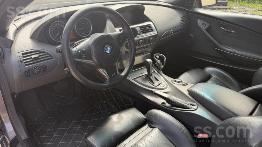 Pelēks BMW 645 2004 Limbaži, ar dzinēja tilpumu 4.50 L un nobraukumu 156 tūkst. km par 8500 €, foto 14 vietnē AUTOMOTO.COM.LV
