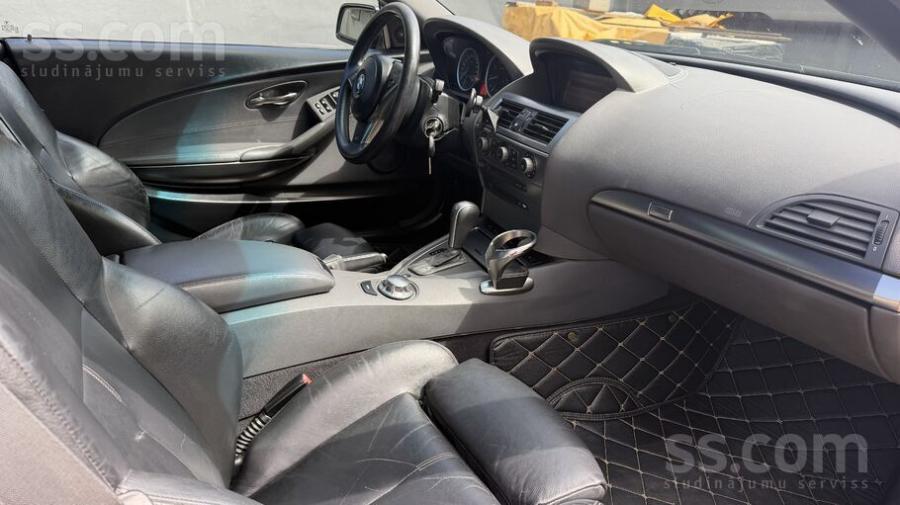 Pelēks BMW 645 2004 Limbaži, ar dzinēja tilpumu 4.50 L un nobraukumu 156 tūkst. km par 8500 €, foto 15 vietnē AUTOMOTO.COM.LV