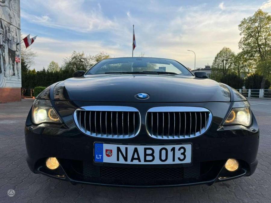 Black BMW 650 2002 in Vilnius, with an engine capacity of 4.80 L and mileage of 125 thousand km for 10150 €, photo 4 on AUTOMOTO.COM.LV