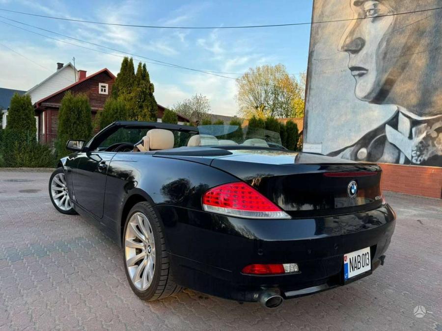 Black BMW 650 2002 in Vilnius, with an engine capacity of 4.80 L and mileage of 125 thousand km for 10150 €, photo 7 on AUTOMOTO.COM.LV