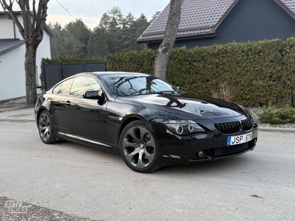 Black BMW 650 2007 in Vilnius, with an engine capacity of 4.80 L and mileage of 201 thousand km for 8200 €, photo 1 on AUTOMOTO.COM.LV